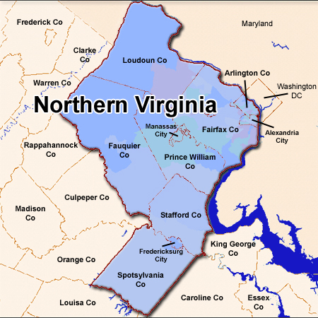 Driving Map Of Northern Virginia