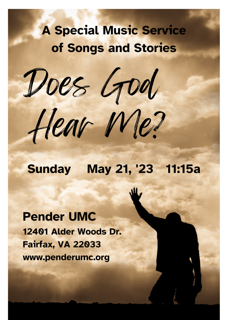 Contemporary Cantata, Does God Hear Me? | News and Views