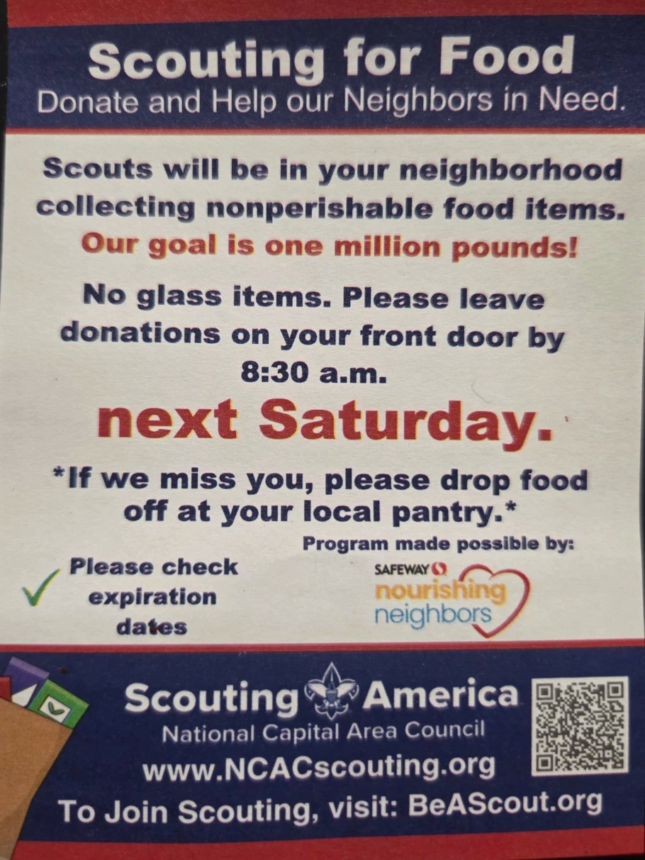 Scouting for Food, Troop 1530 | News and Views